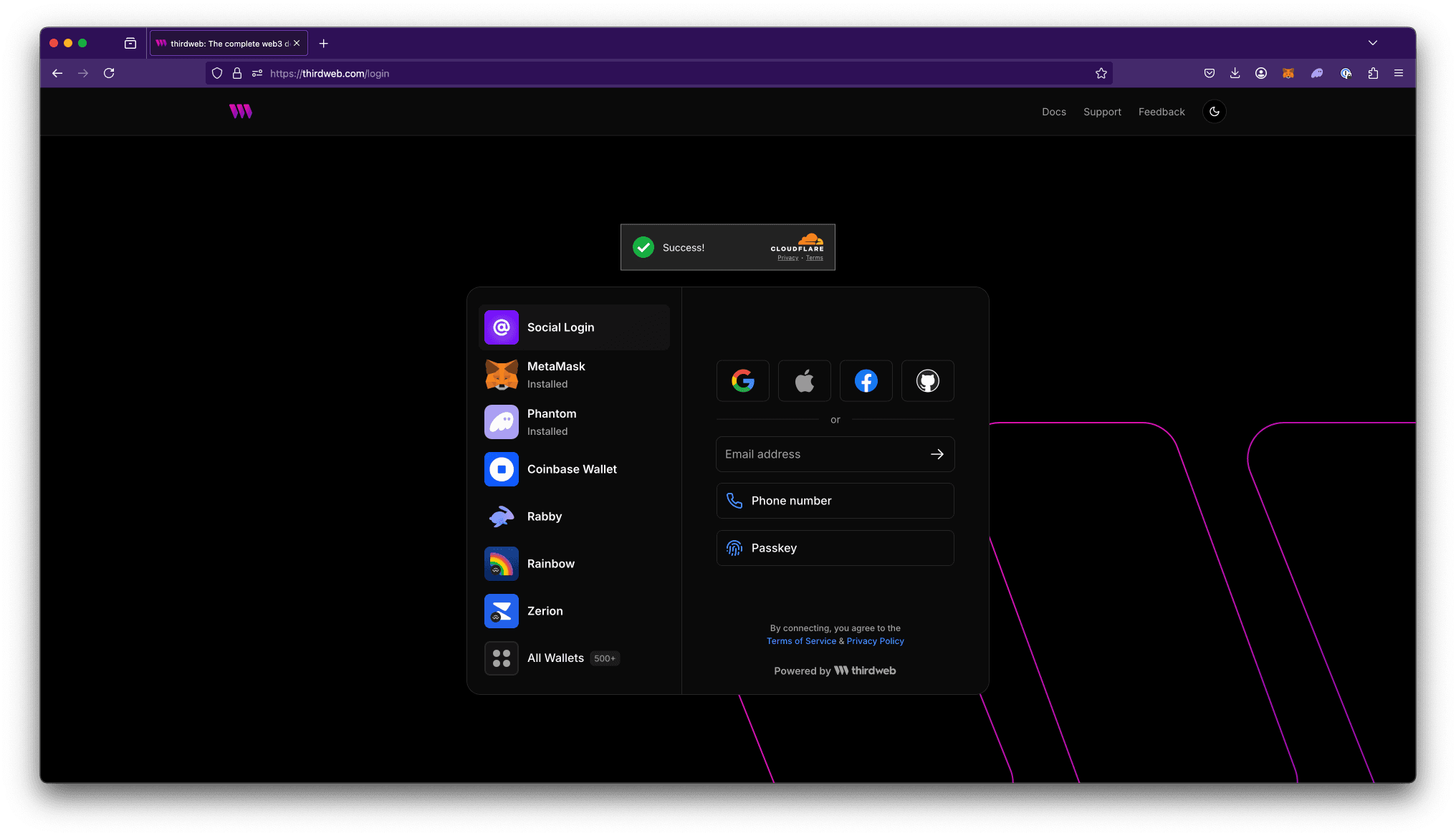 thirdweb - Create Account