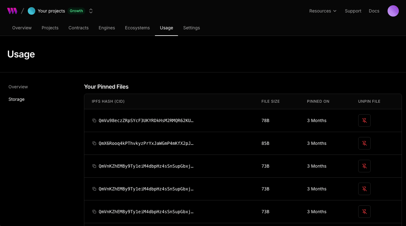 Manage billing for thirdweb Account