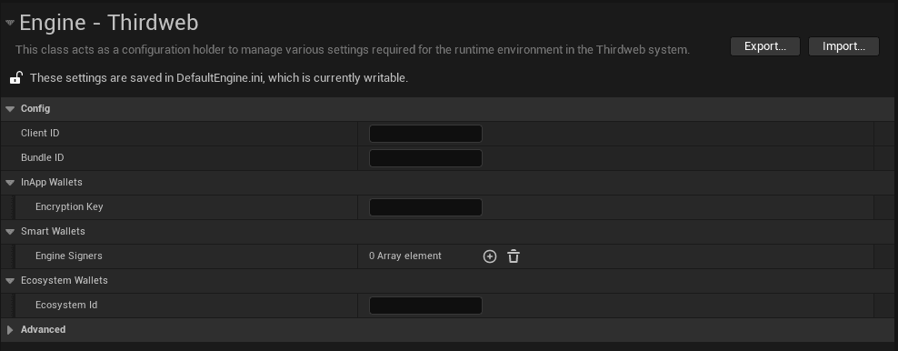 Plugin Getting Started | Thirdweb Unreal Engine SDK