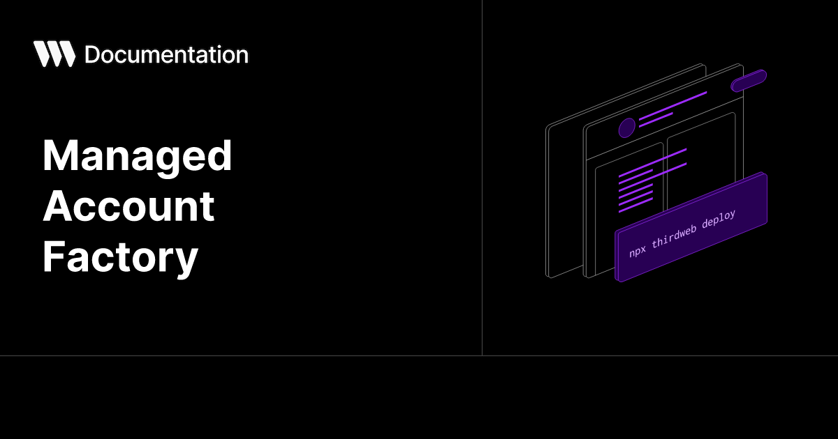 Managed Account Factory | thirdweb