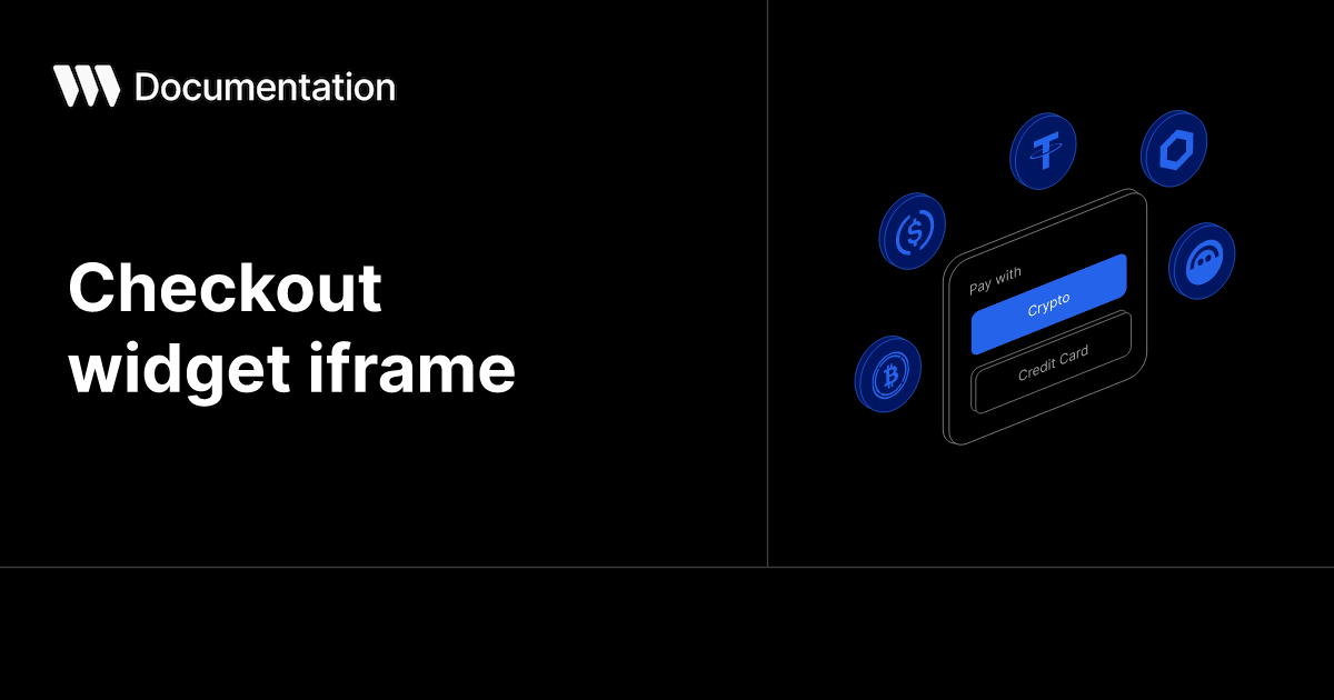 Checkout widget iframe