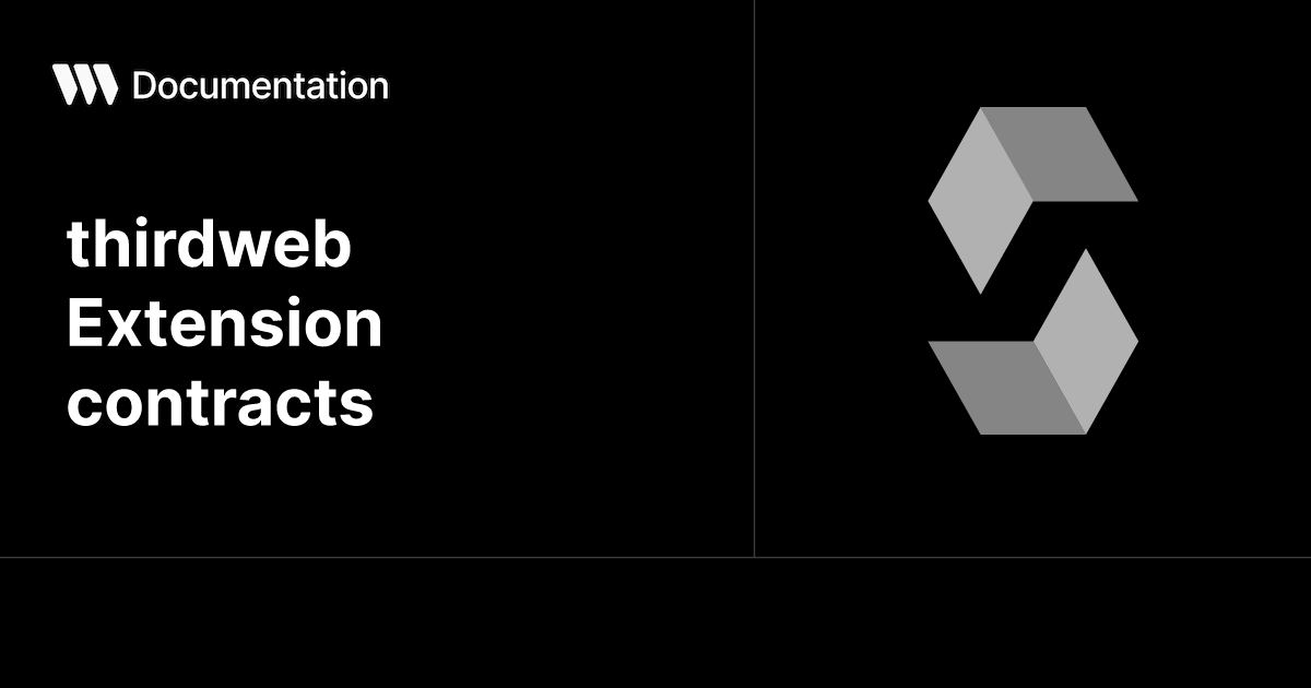 Extensions | thirdweb contract