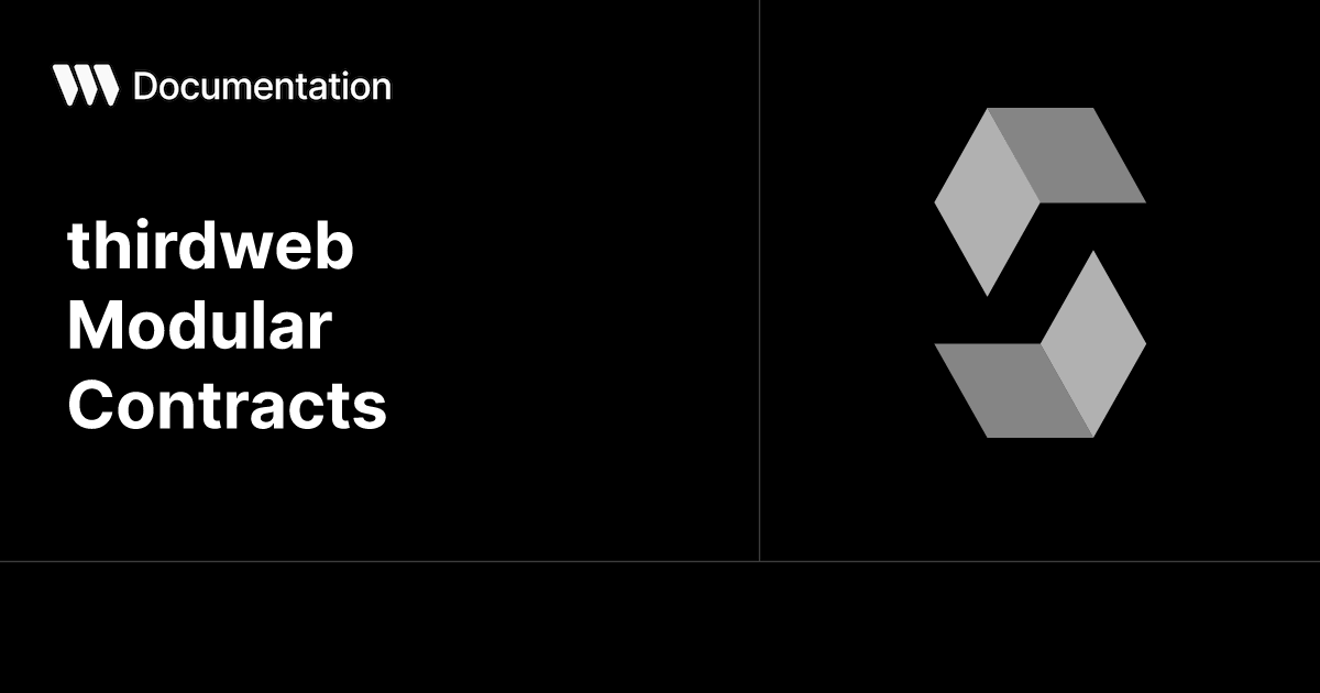 thirdweb Modular Contracts