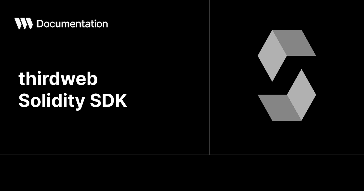 thirdweb Solidity SDK