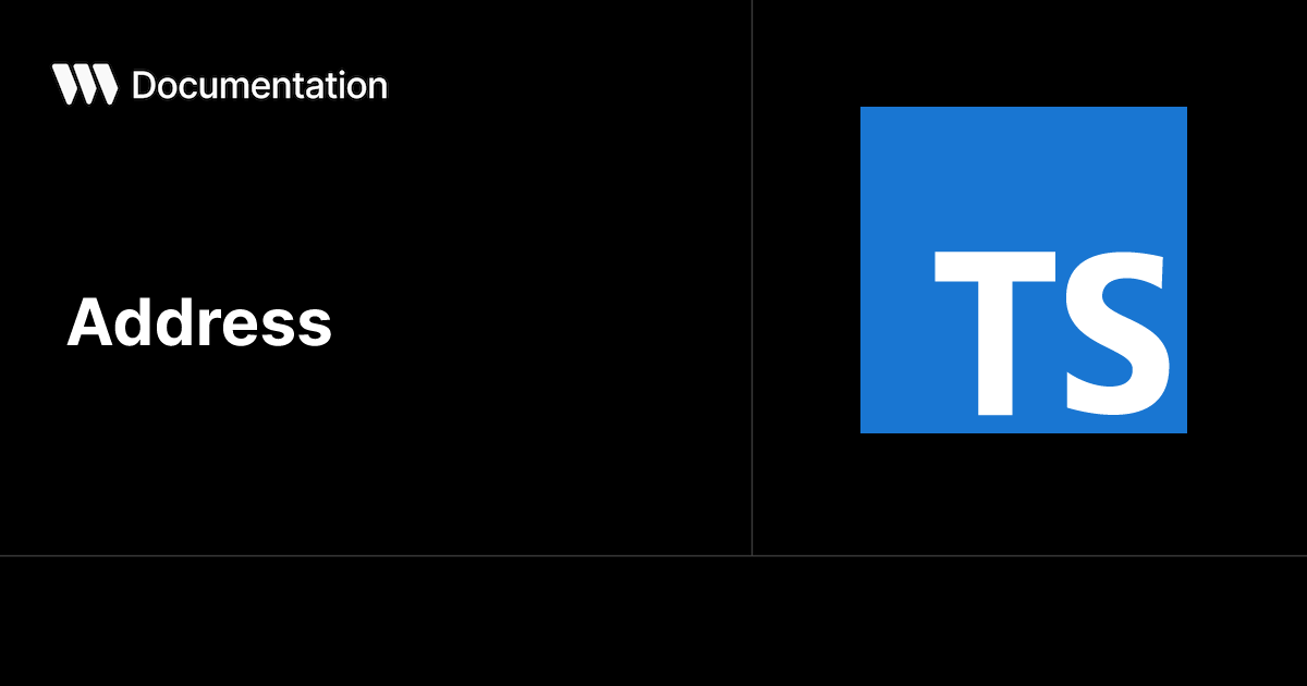 Address Typescript Sdk