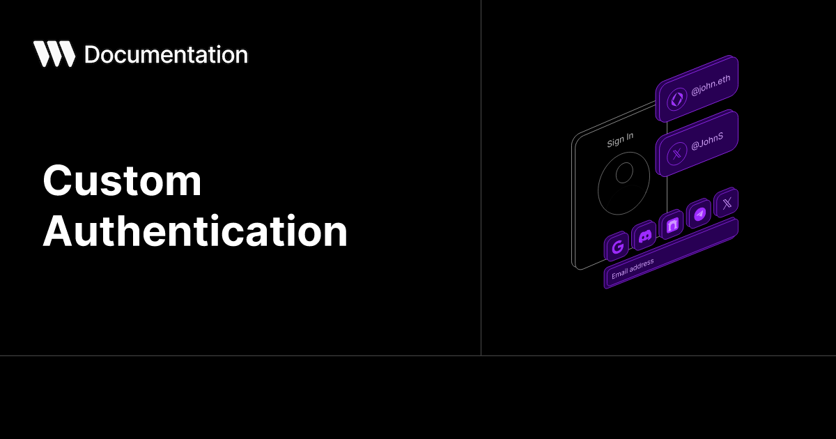 Custom Authentication | thirdweb Documentation