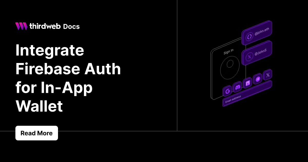 Integrate Firebase Auth Inappwallet