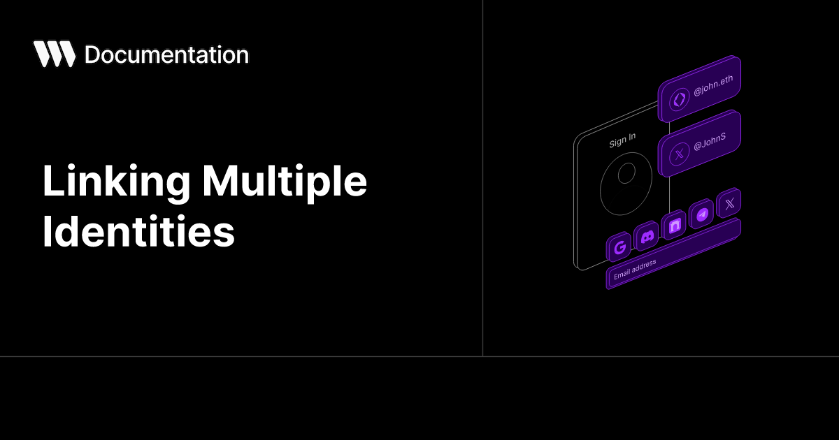 Linking Multiple Identities | thirdweb Documentation