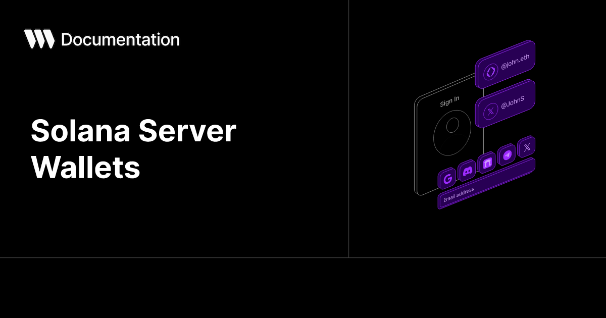 Solana Server Wallets | thirdweb